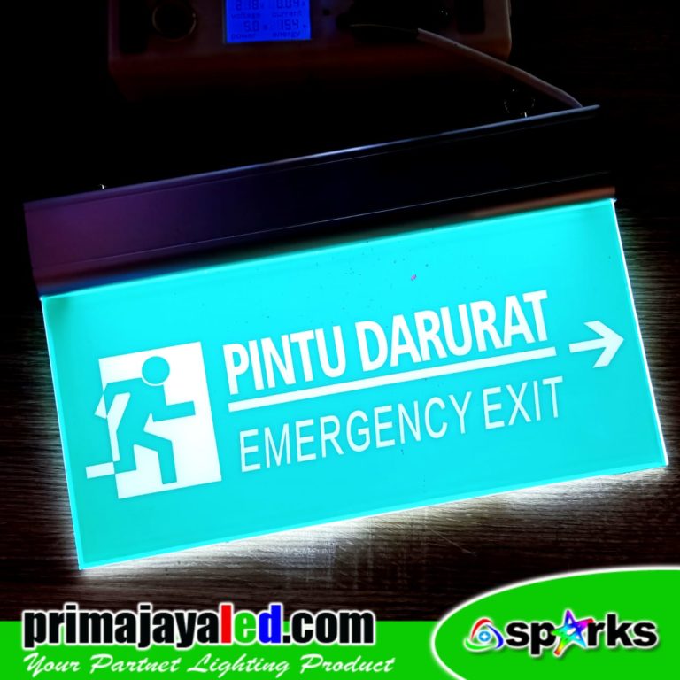 Sign Emergency Exit Pintu Darurat • Prima Jaya LED