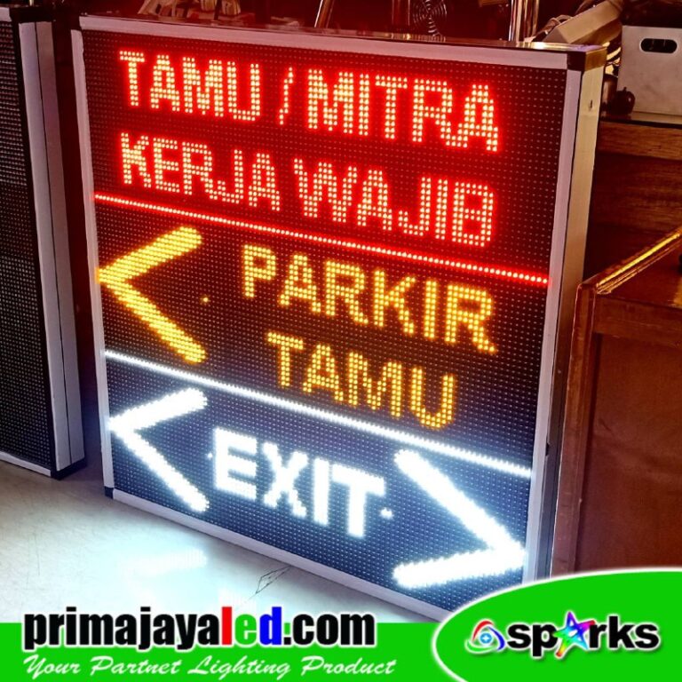 LED Display Running Teks Ukuran 1 Meter • Prima Jaya LED