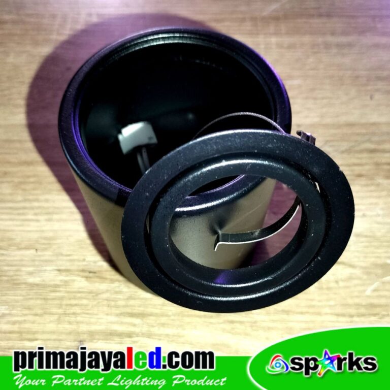 Housing Lampu LED MR16 Outbo Hitam • Prima Jaya LED