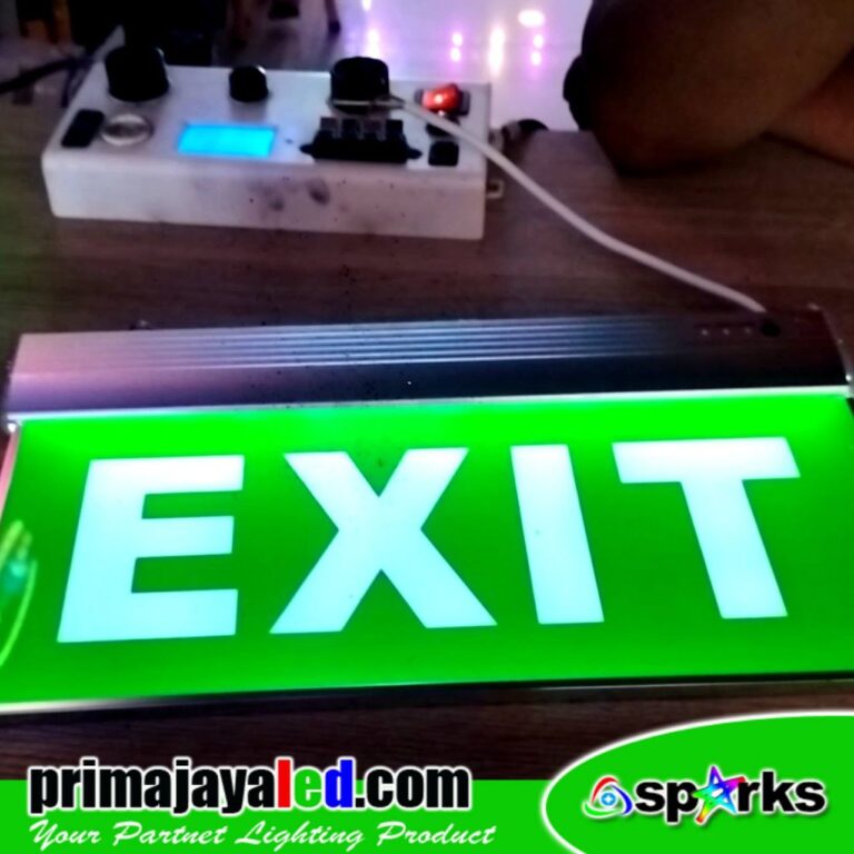 Lampu Sign Emergency LED Exit • Prima Jaya LED