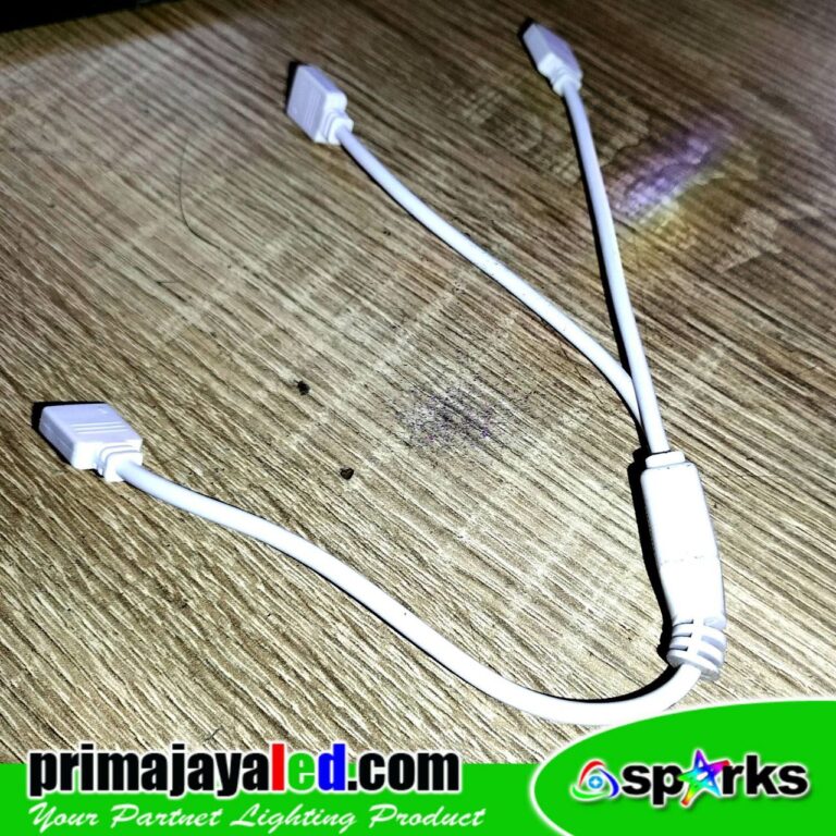 Socket LED RGB Strip 2 Cabang • Prima Jaya LED
